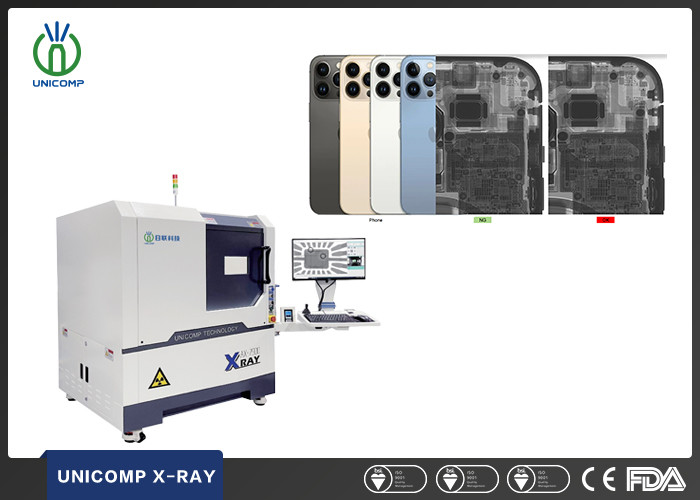 SMT PCB เครื่อง X-Ray ความละเอียดสูง Micron Focus Spot Size Unicomp AX7900 สําหรับโทรศัพท์มือถือ ...